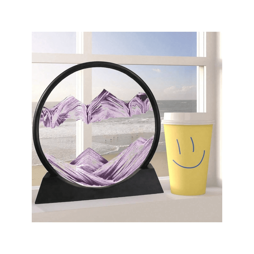 3D Sand Art Liquid Motion Sea Sandscape - Display Frame For Work & Home ...