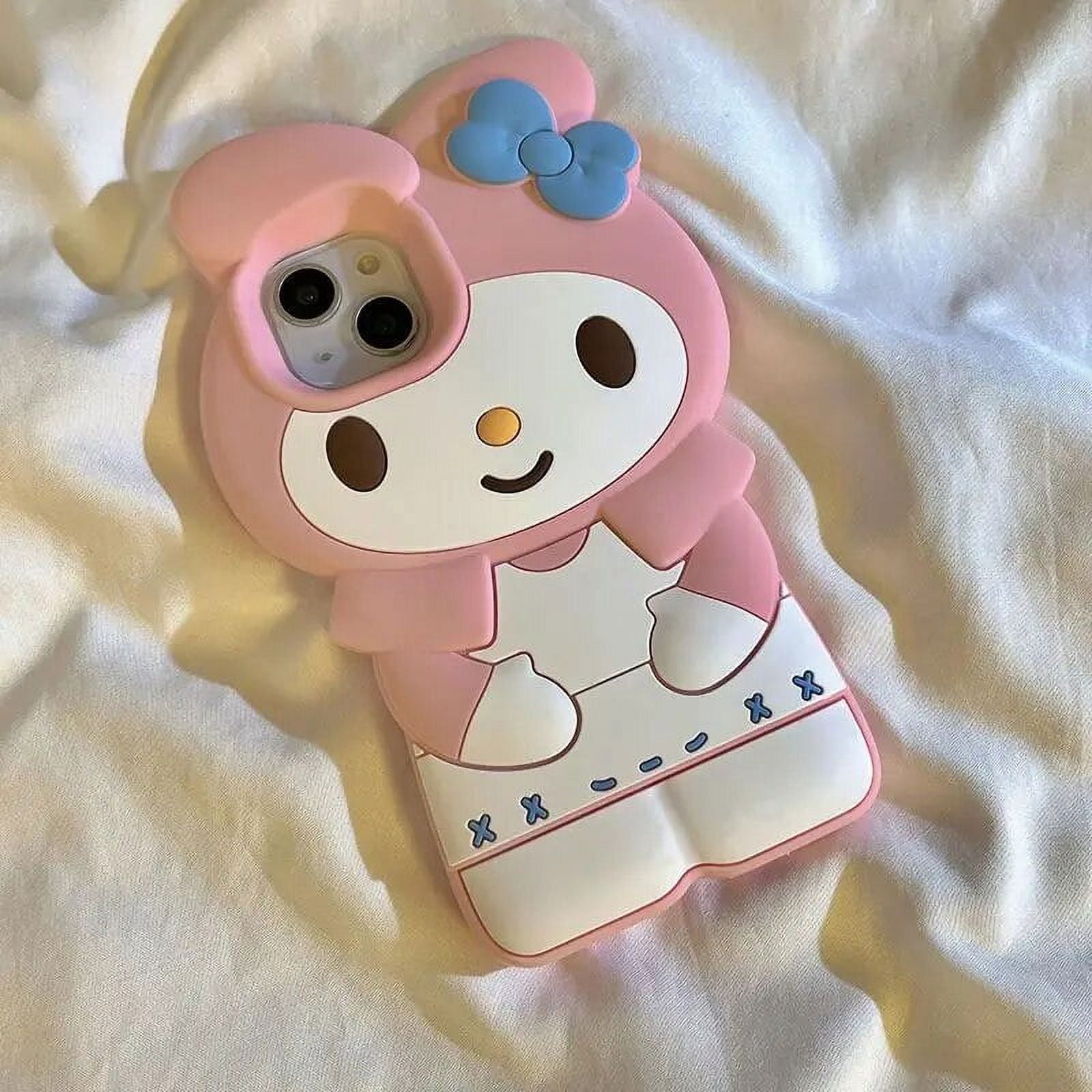 3D Sanrio My Melody With bracelet Lanyard Phone Case For Iphone 11 12 ...