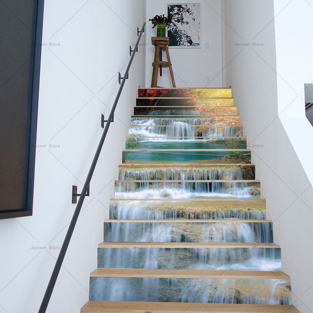 3D Scenic Staircase Sticker Vinyl PVC Non-slip Waterproof Staircase ...