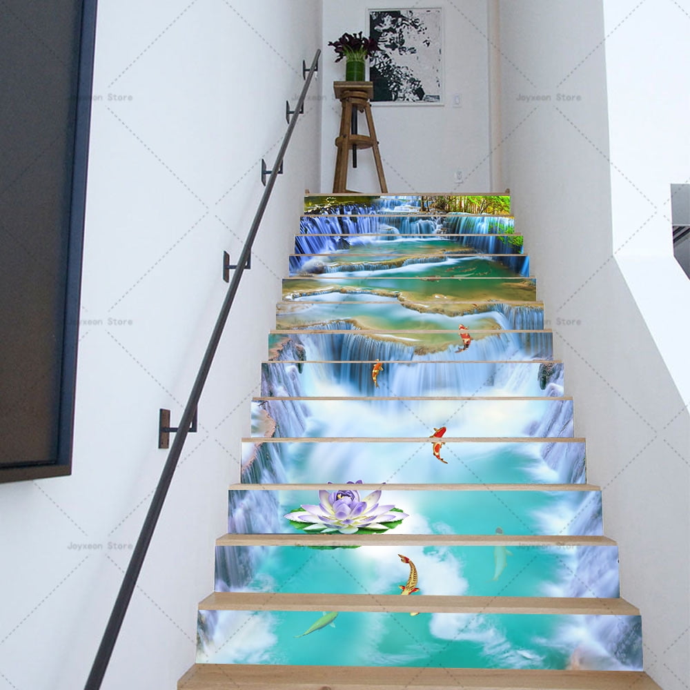 3D Scenic Staircase Sticker Vinyl PVC Non-slip Waterproof Staircase ...