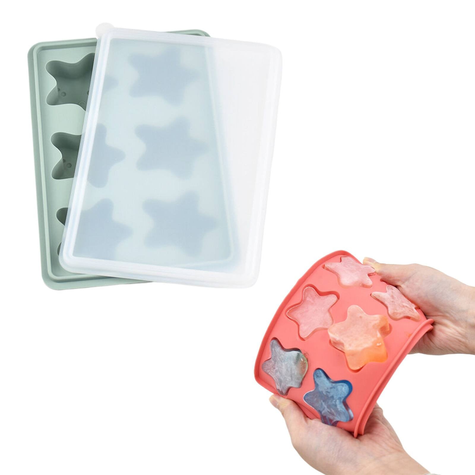 3D Sea-Star Shaped ice Tray, Flexible Silicone Freezer Mold for ...