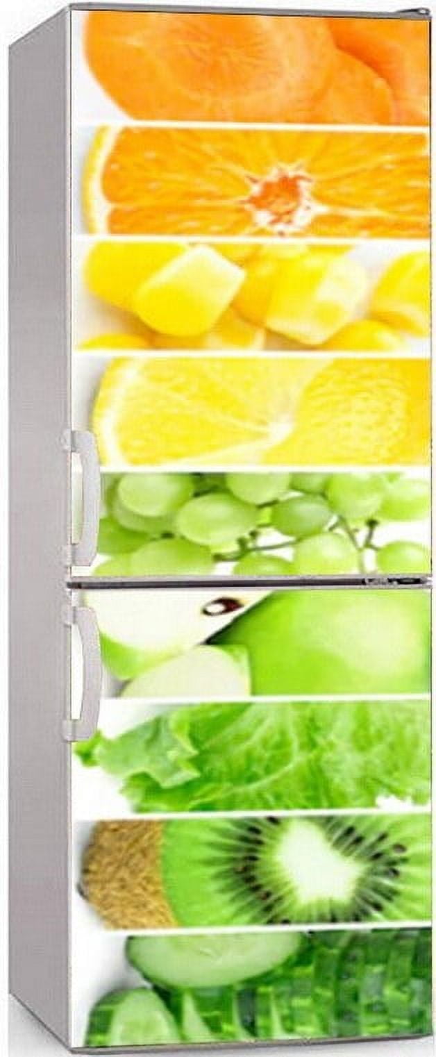 3D Self Adhesive Vinyl Creative Refrigerator Wrap Freezer Kid's Art ...