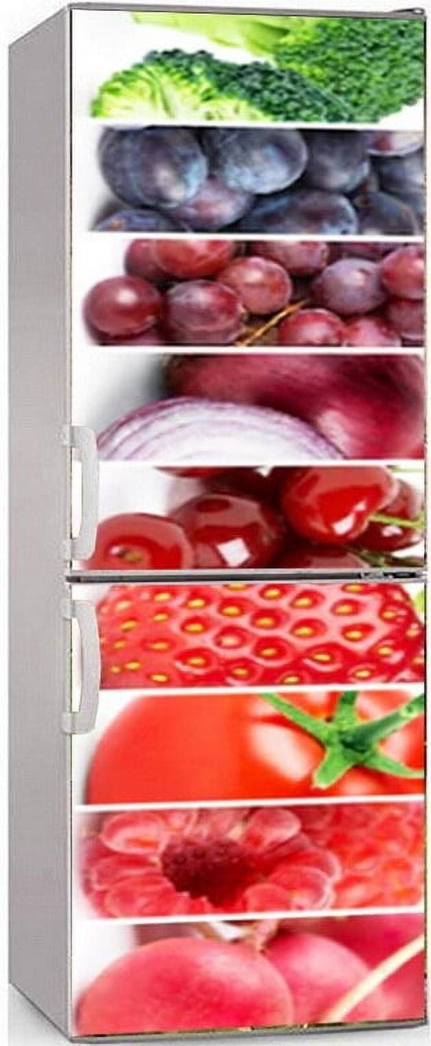 3D Self Adhesive Vinyl Creative Refrigerator Wrap Freezer Kid's Art ...