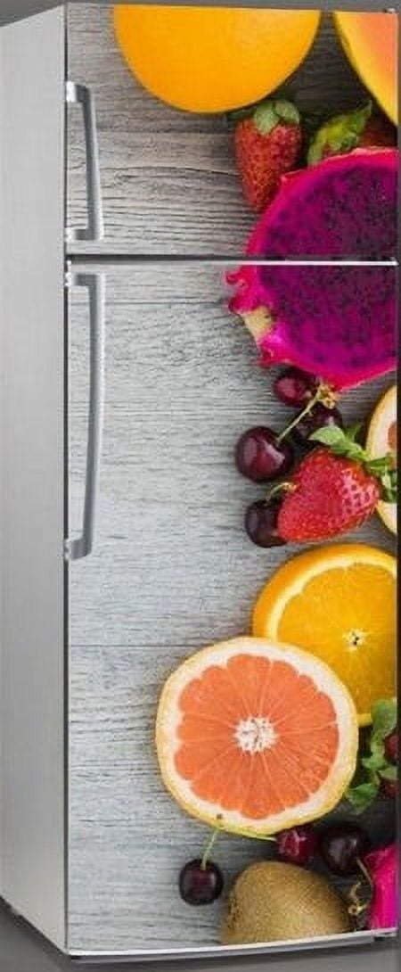 3D Self Adhesive Vinyl Creative Refrigerator Wrap Freezer Kid's Art ...