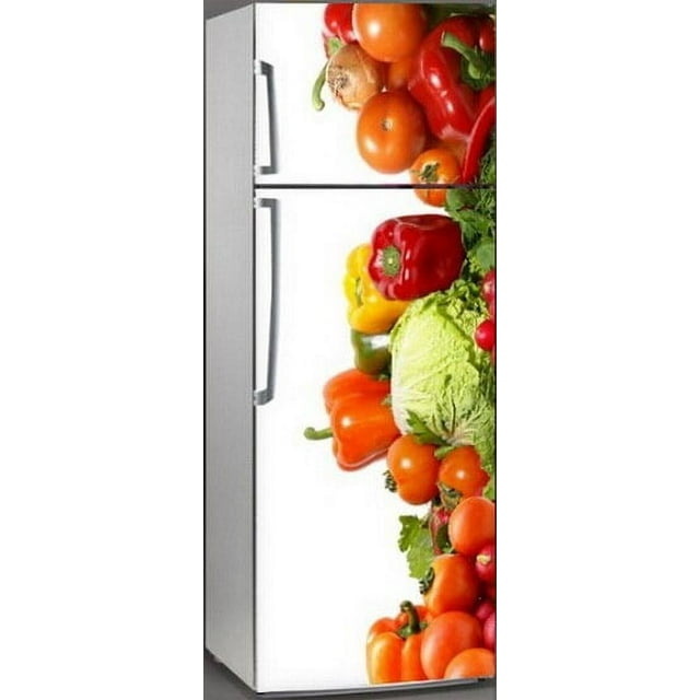 3D Self Adhesive Vinyl Creative Refrigerator Wrap Freezer Kid's Art ...