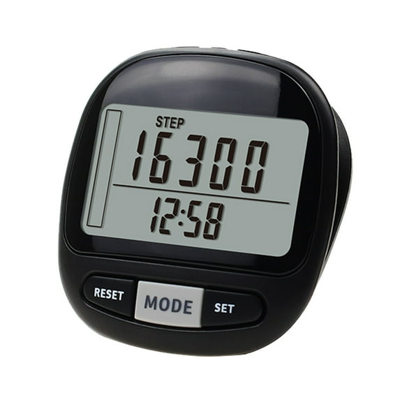 3D Sensing Pedometer 7 Day Memory Distance Exercise Time Target LCD ...
