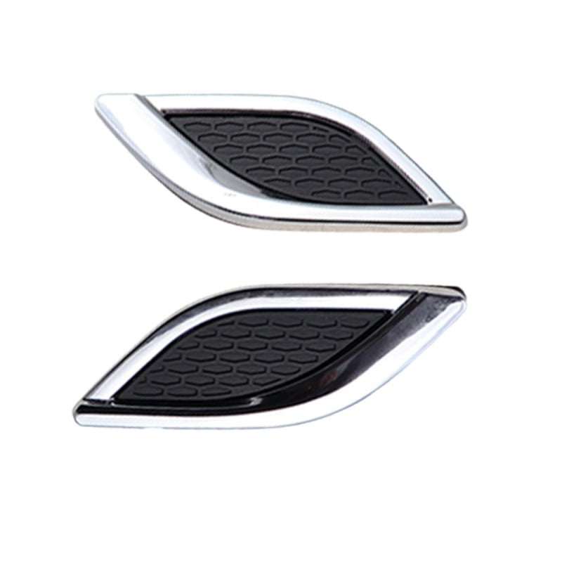 3D Shark Gill Air Intake Outlet Flow Fake Scoop Side Engine Bonnet Hood ...