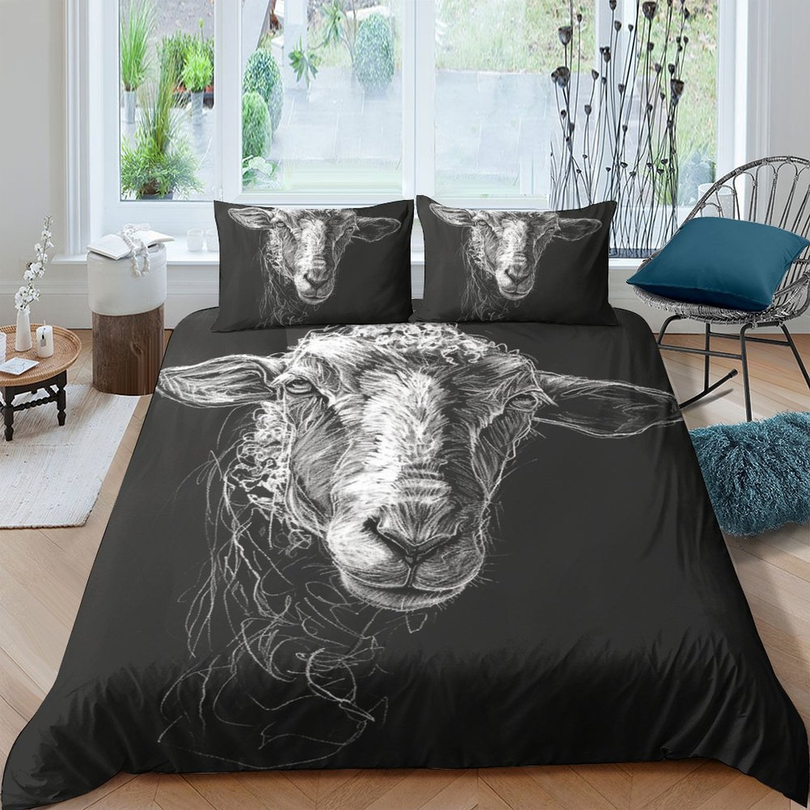 3D Sheep Printed Comforter Cover Set Children Adult Highend Bedspreads ...