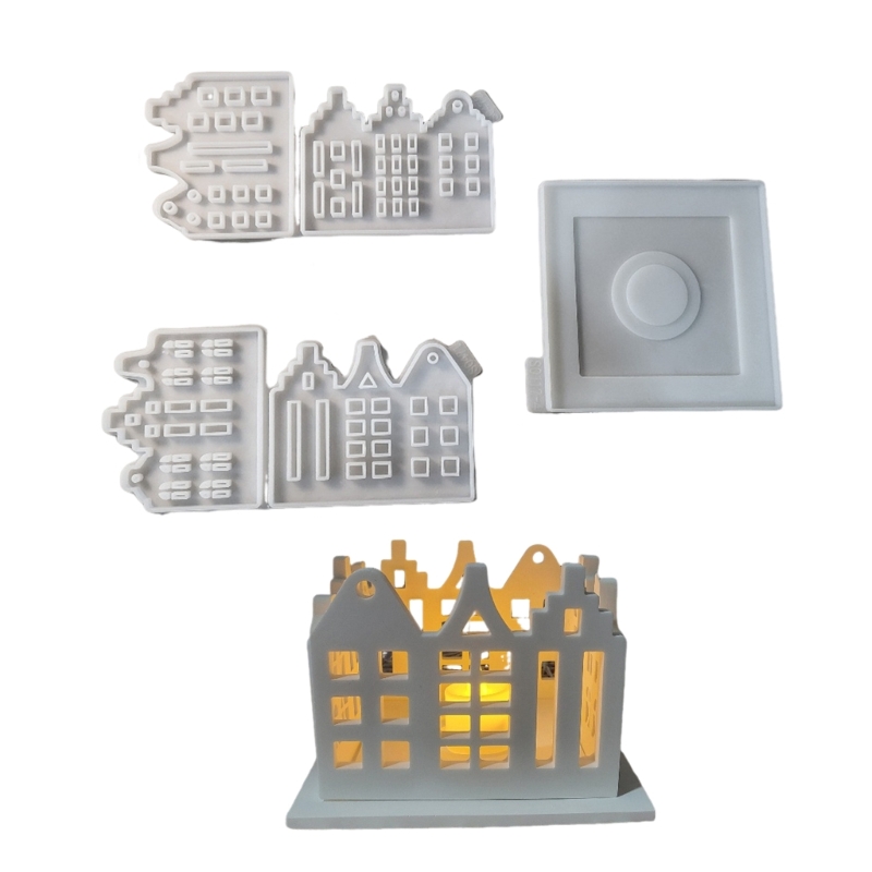 3D Silicone Goth House Molds for DIY Crafts and Candle Making with Goth ...