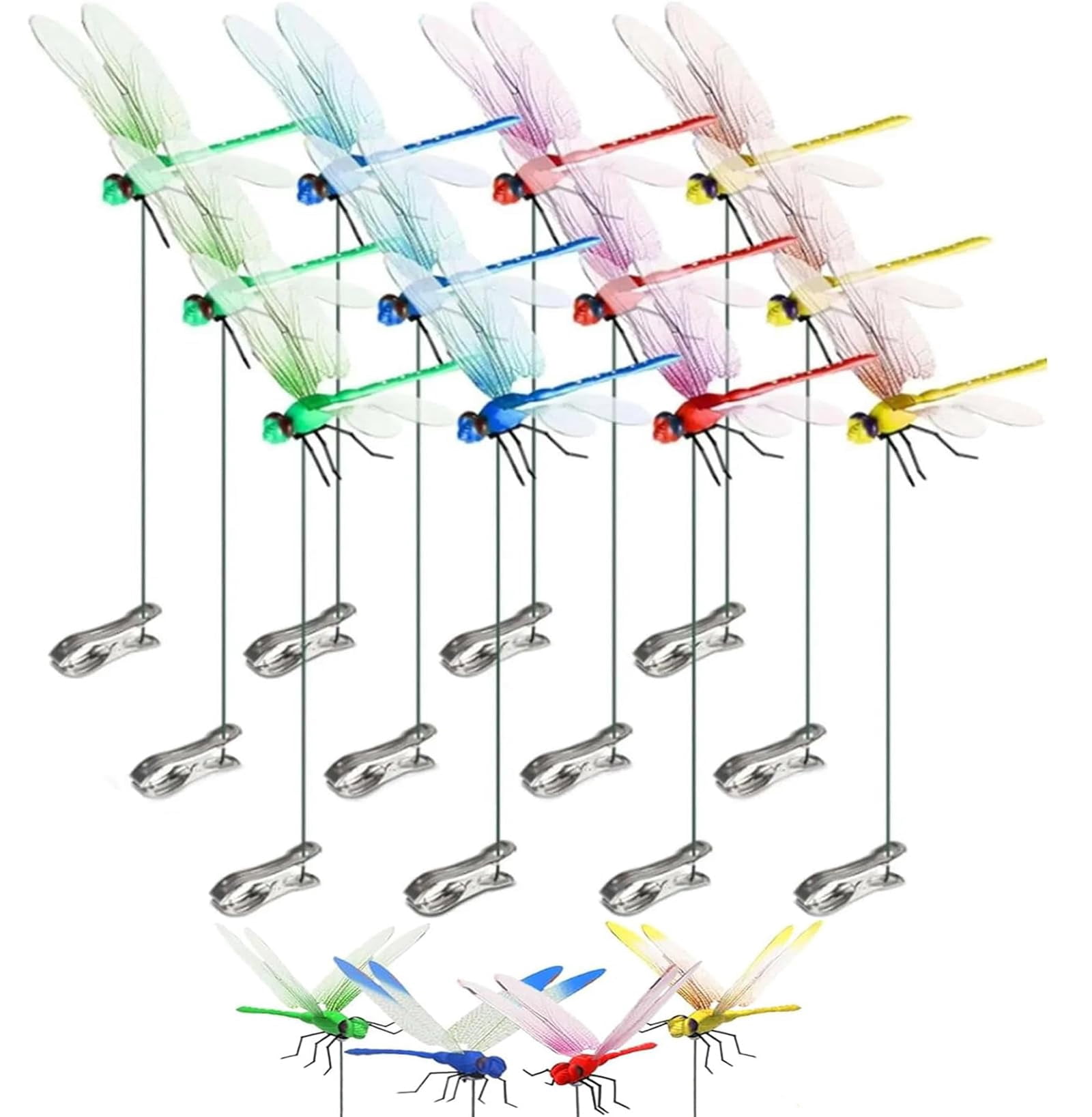 3D Simulation Fake Dragonfly Hat Clip to Keep Insects Away, 2026 New ...