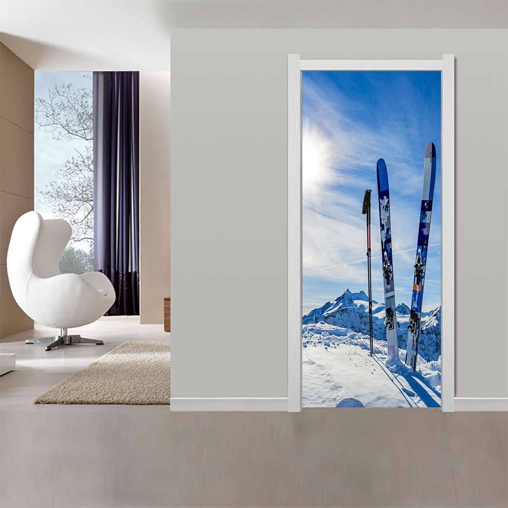 3D Simulation Gate Door Sticker For Living Room Bedroom Decoration ...