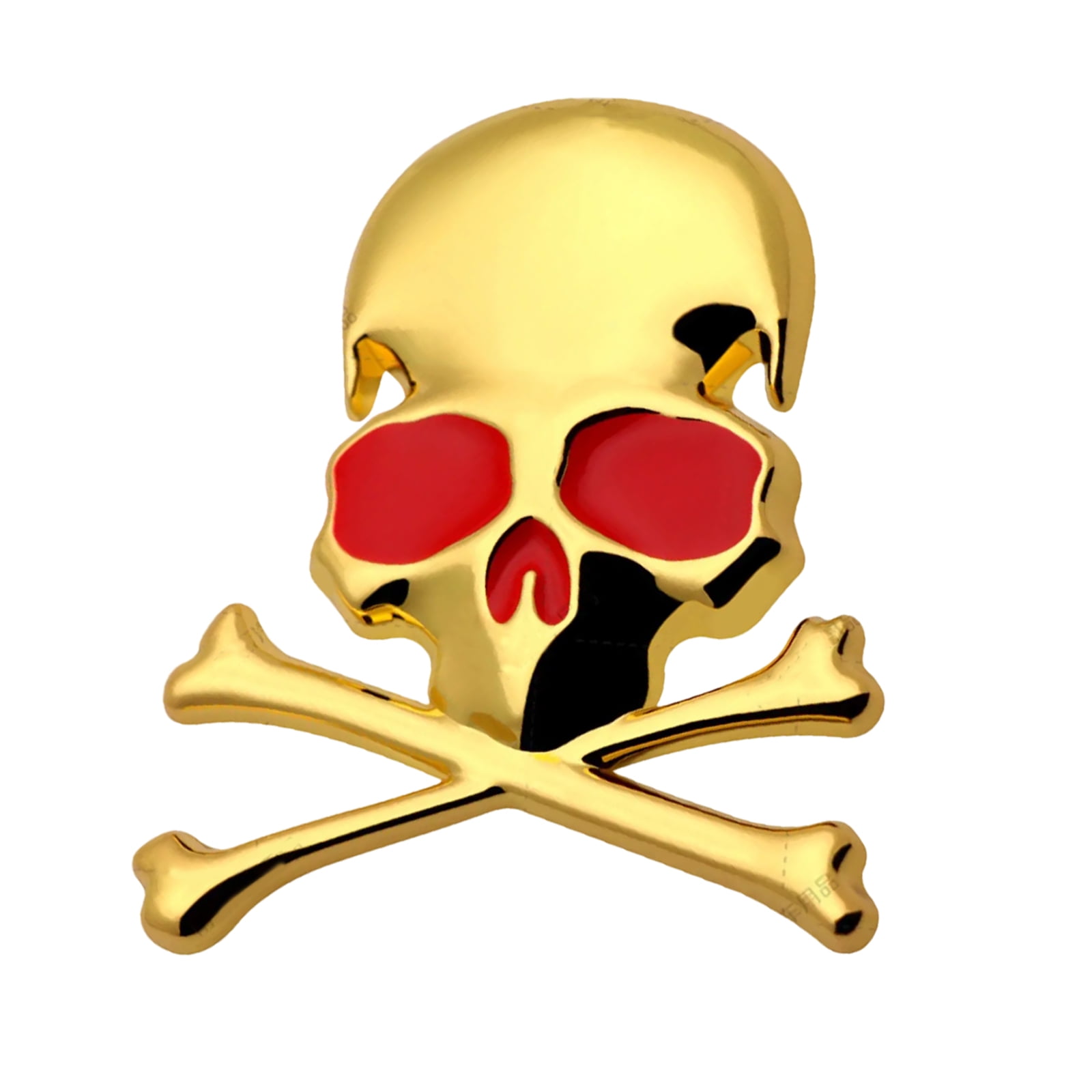 3D Skull Metal Emblems Stickers Personalizes Skeleton Designs Skull ...
