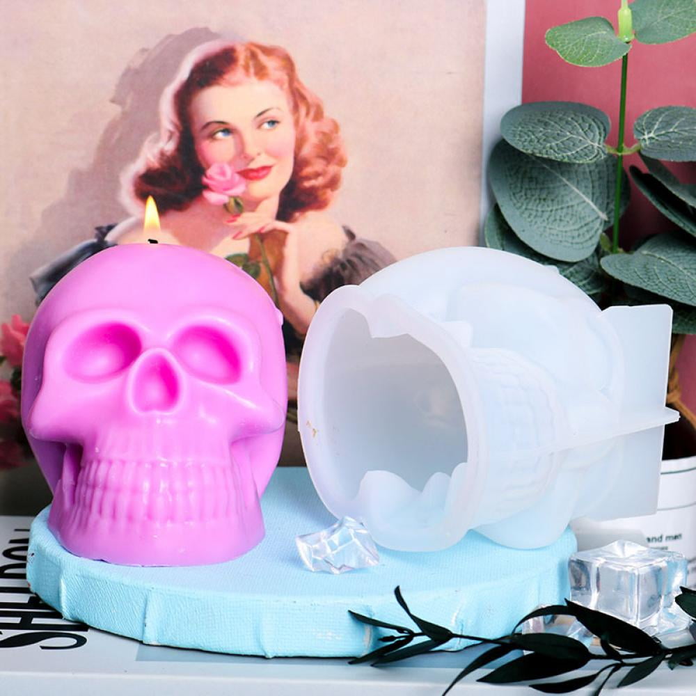3D Skull Molds Skull Candle Mold DIY Skull Shape Silicone Mold ...