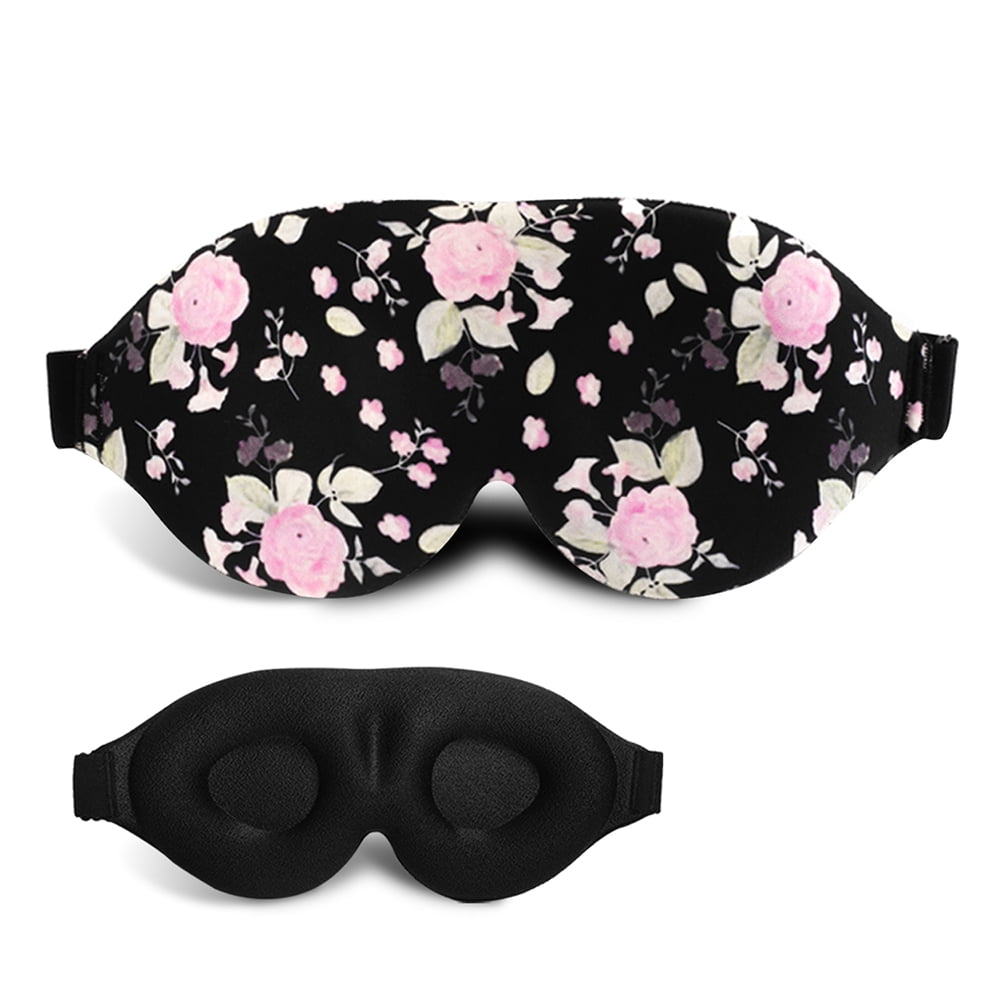 3D Sleep Mask, 100% Blackout 3D Contoured Sleep Eye Mask, Comfortable ...