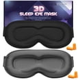 FACEMOON Weighted 3D Sleep Mask - 100% Blackout Eye Mask for Sleeping ...