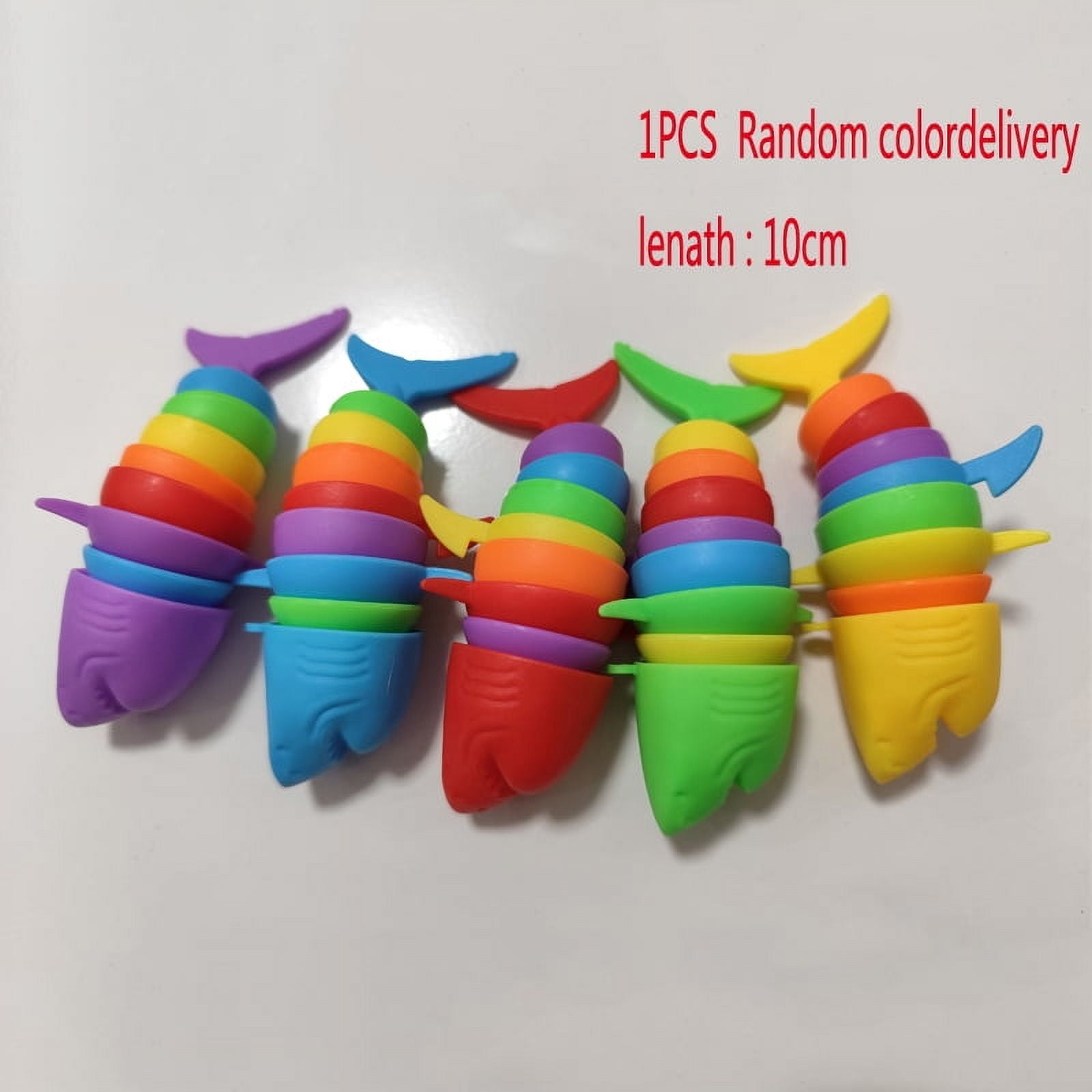 3D Slug Fidget Toy Colorful Slug Snail Toy Articulated Flexible All ...