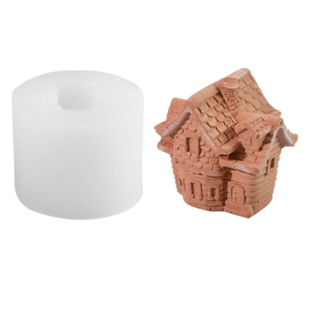 3D Small House Molds Castings Molds Flying House Silicone Molds ...