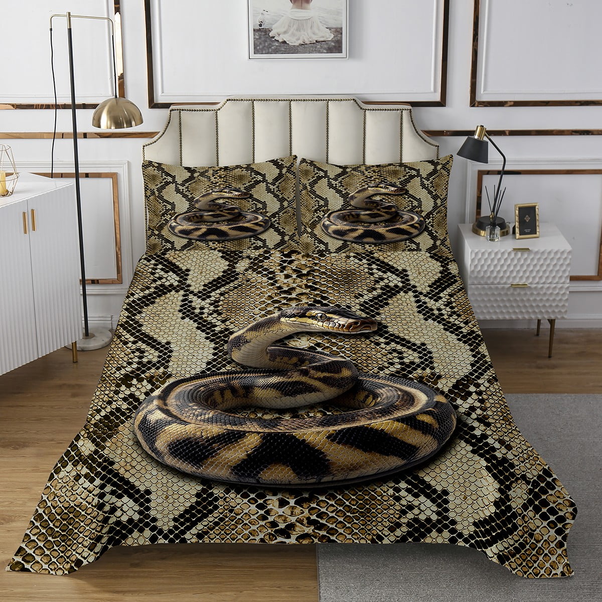 3D Snake Bed Set Set Twin,Reptile Animal Bedspread Set,Snake Print ...
