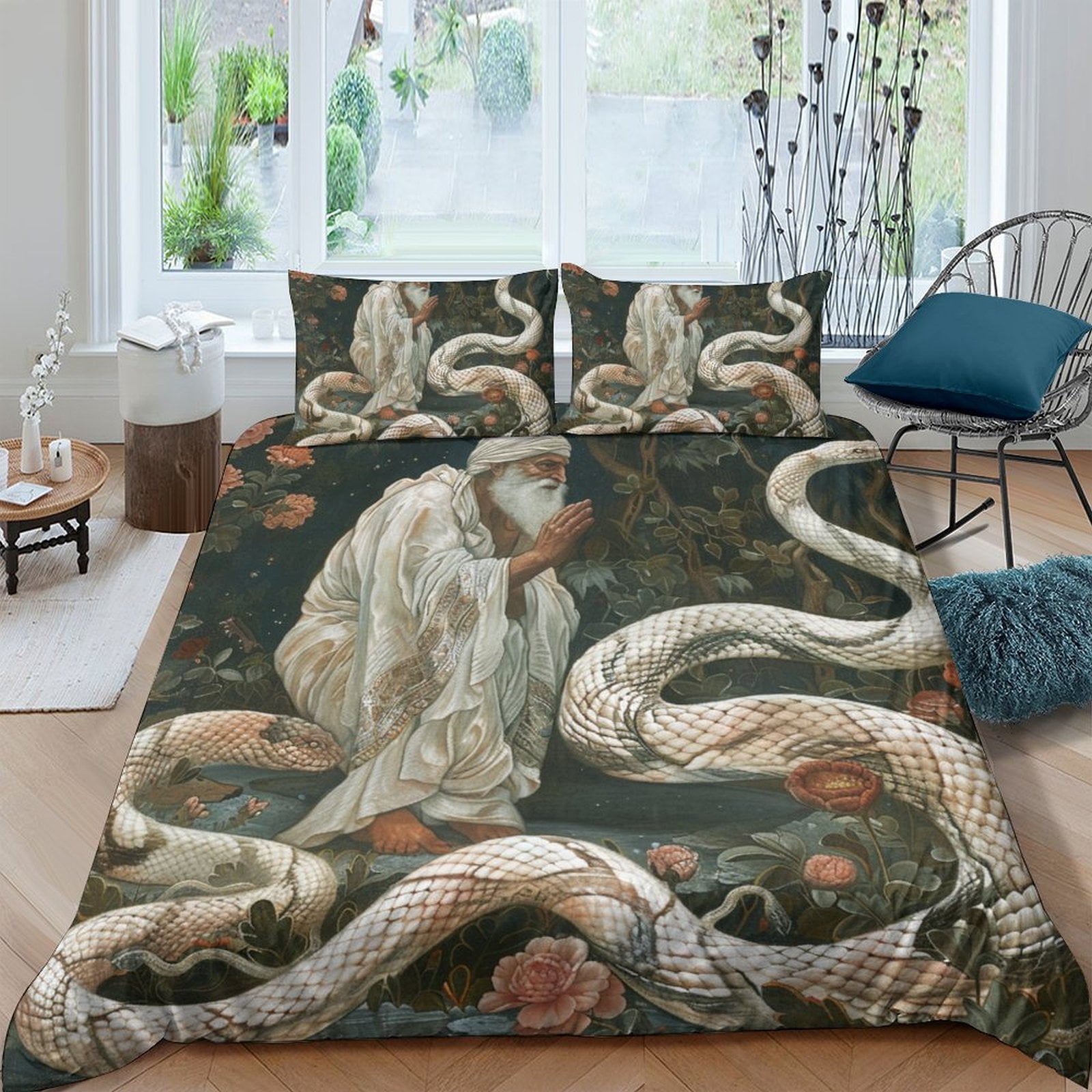 3D Snake Printed Bedspreads Adult Cool Bedroom Decor Comforter Cover ...