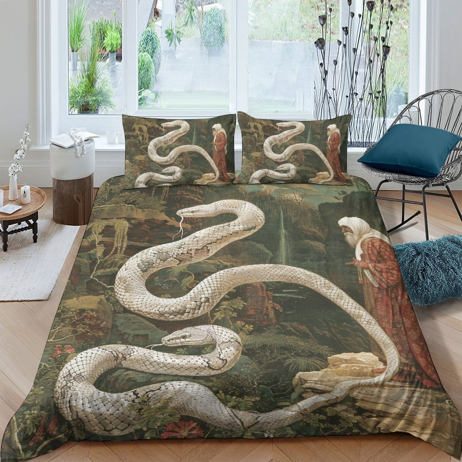 3D Snake Printed Bedspreads Adult Cool Bedroom Decor Comforter Cover ...