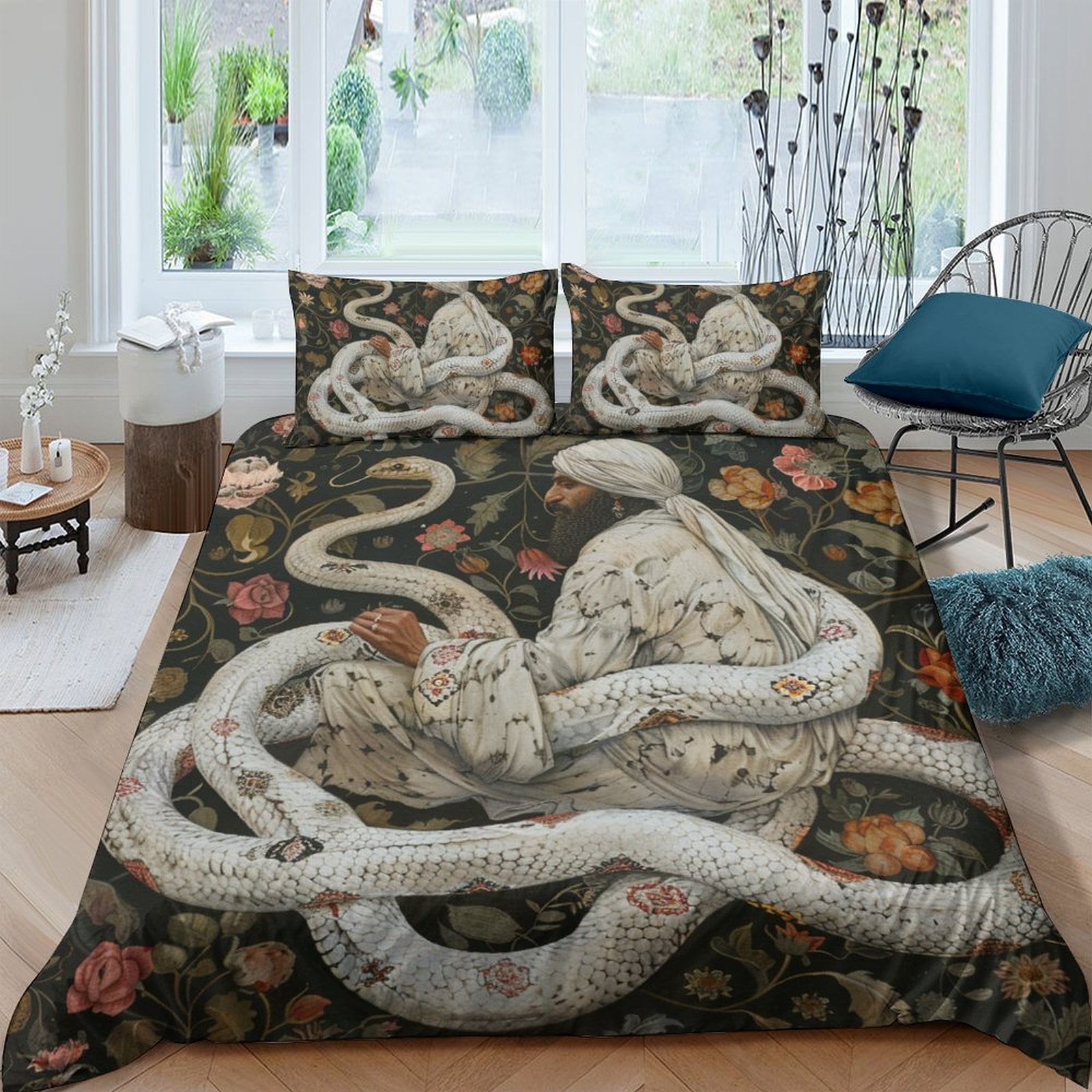 3D Snake Printed Bedspreads Adult Cool Bedroom Decor Comforter Cover ...