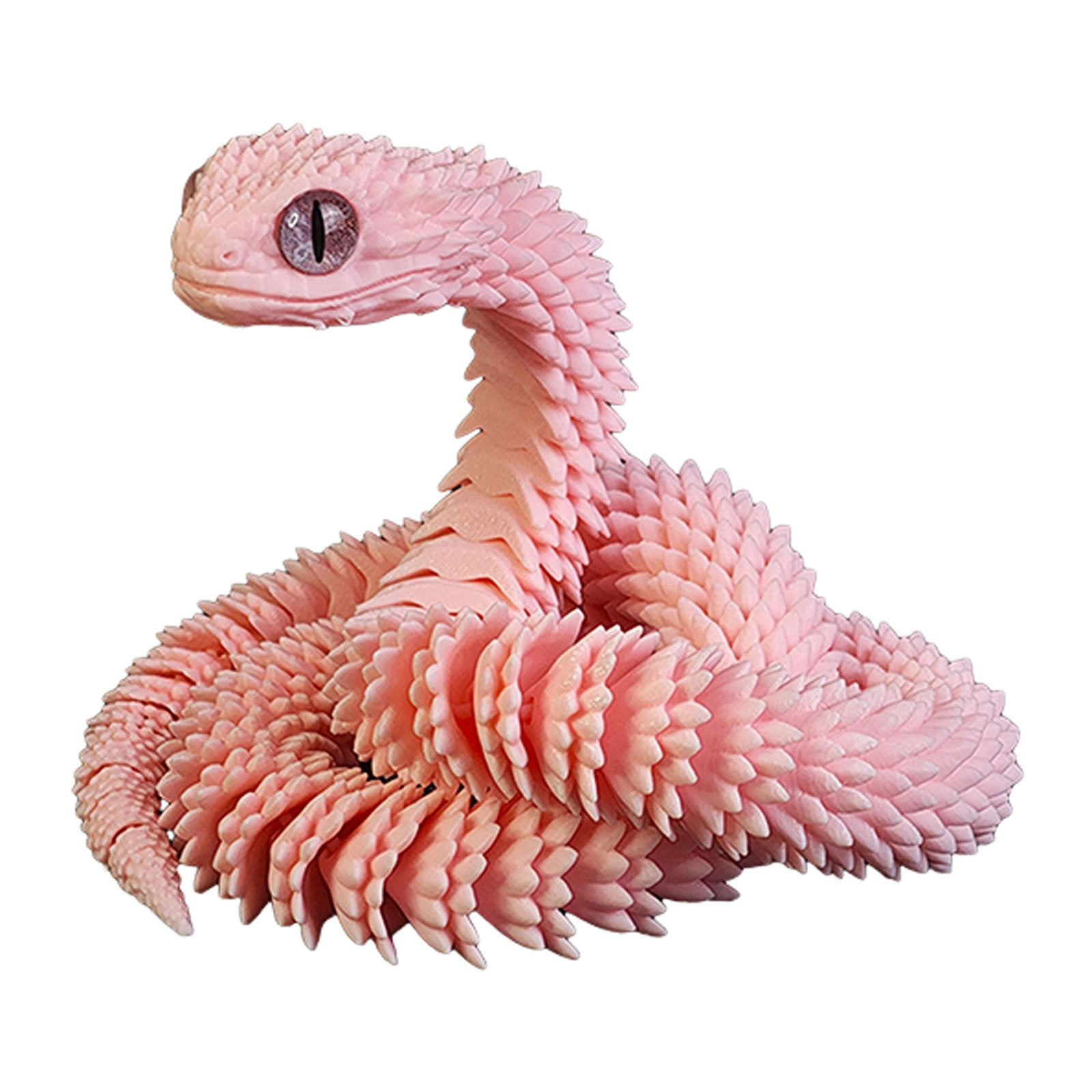 3D Snake Toy Ornaments (Pink), Snake Toy 3D Printed Animals Toys ...