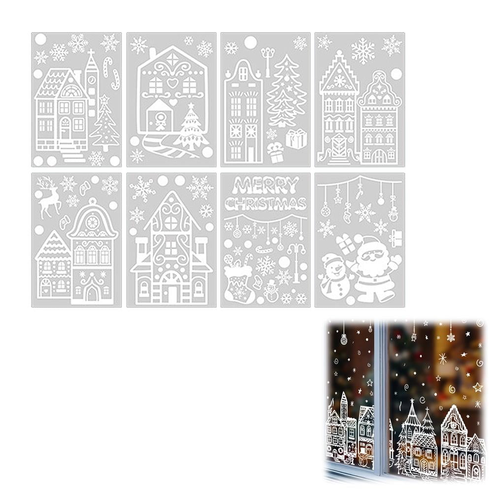 3D Snowflake Window Decoration Party Christmas Window Stickers ...