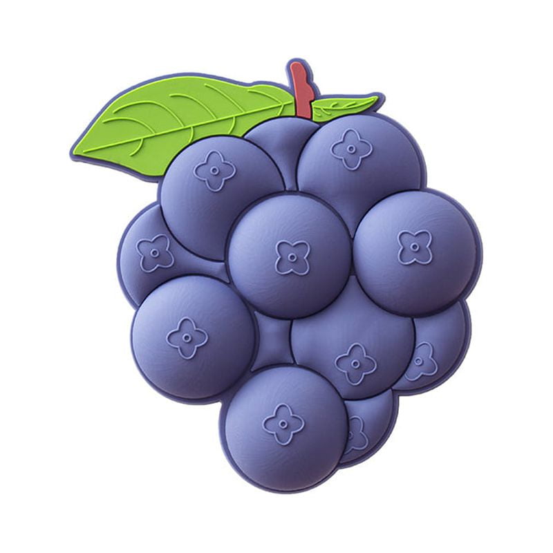 3D Soft Rubber Magnetic Fridge Magnets, Blueberry & Pea Pod Decorative ...