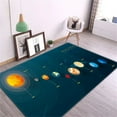 3D Solar System Children Room Carpet Space Planet Rug for Boy Bedroom ...