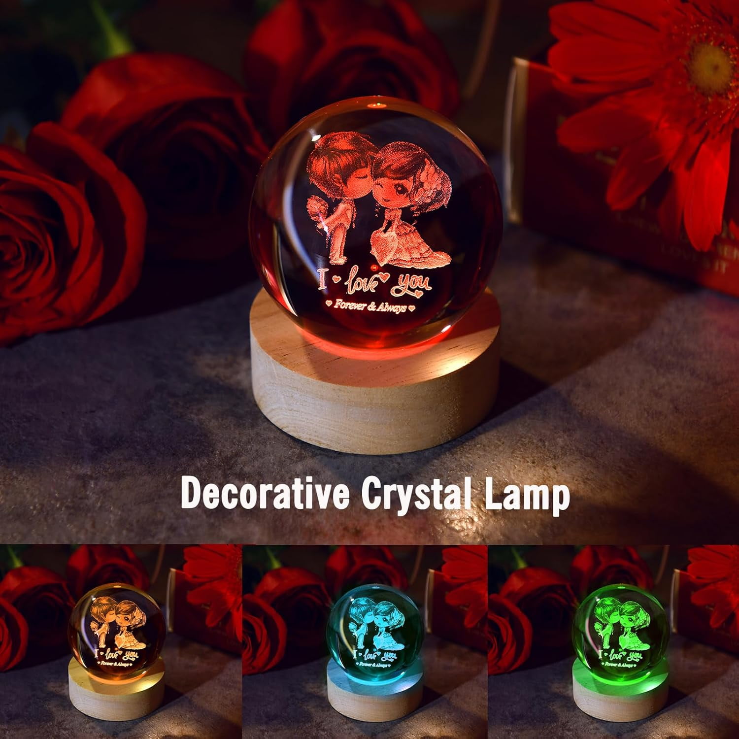 3D Solar System Crystal Ball 60mm Universe Gifts with Laser Engraved ...