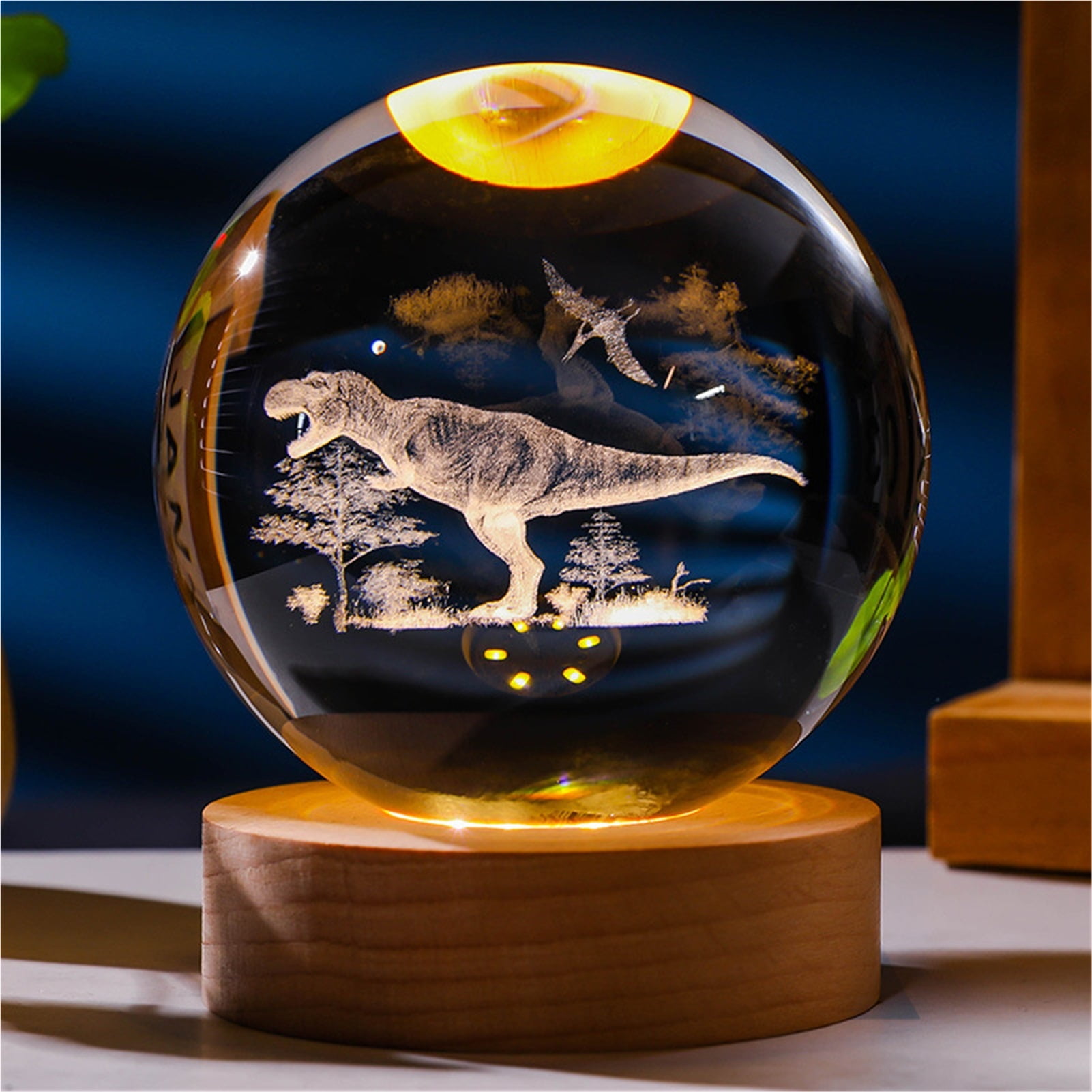 3D Solar System Crystal Ball 80mm Universe Gifts with Laser Engraved ...