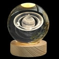 3D Solar System Crystal Ball Night Light with LED USB Charging for Home ...