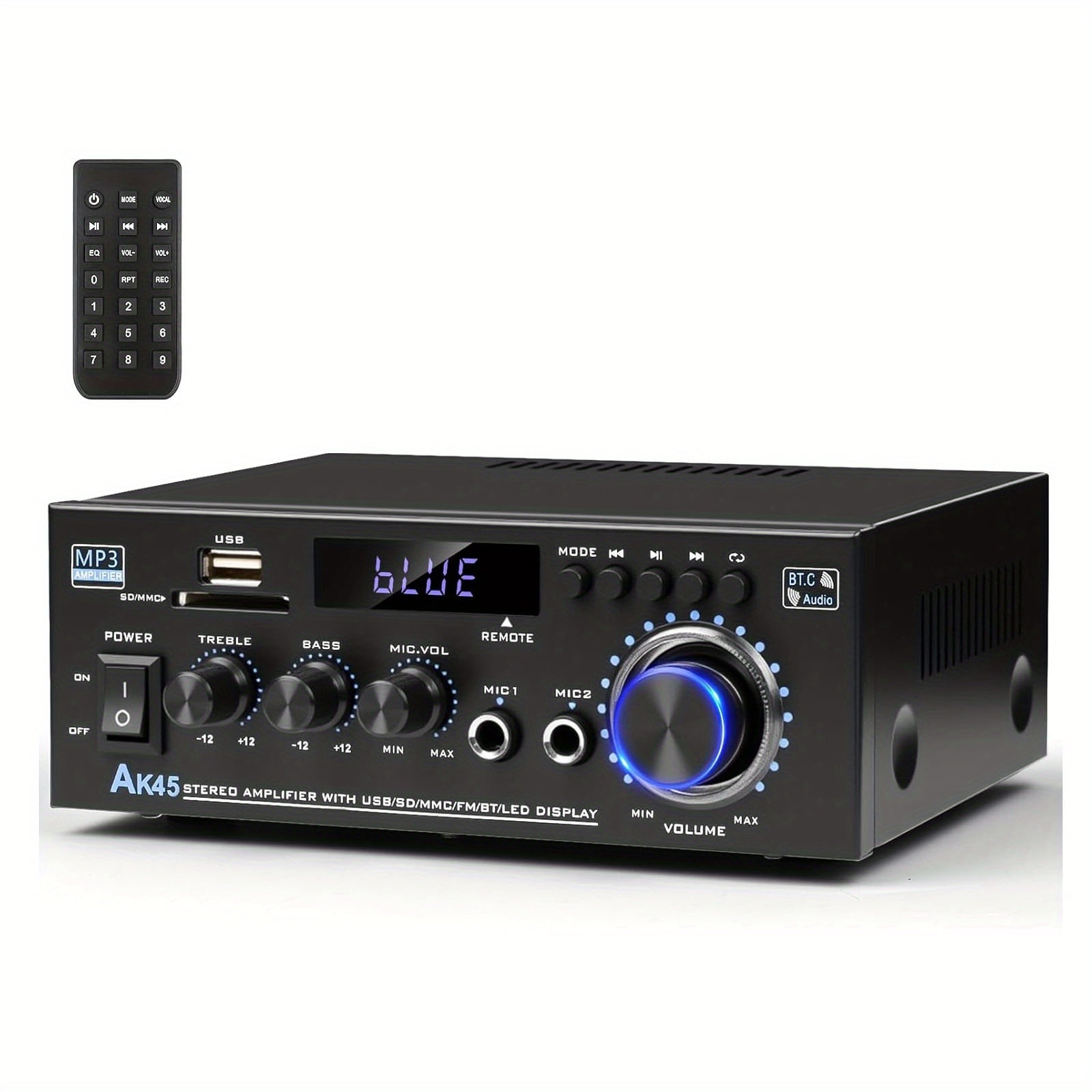 3D Sound Stereo Amplifier 2025 Upgraded AK45 Wireless Receiver ...