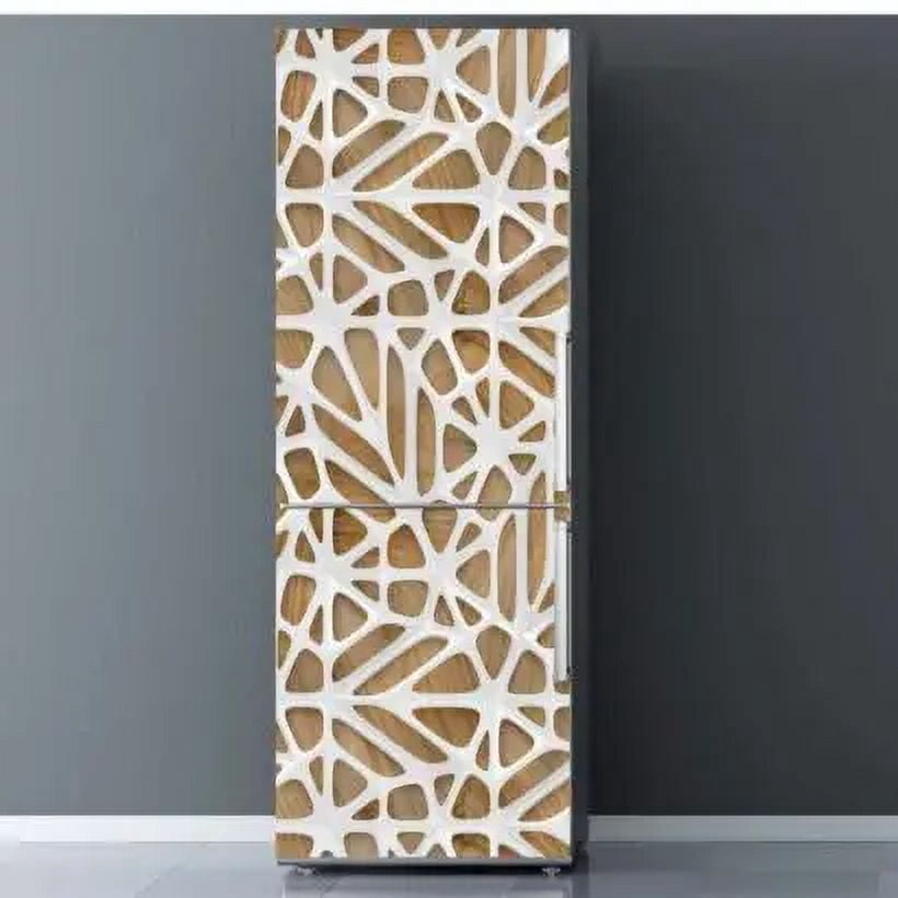 3D Space Fridge Wallpaper Sticker Modern Art Design Refrigerator Magnet ...