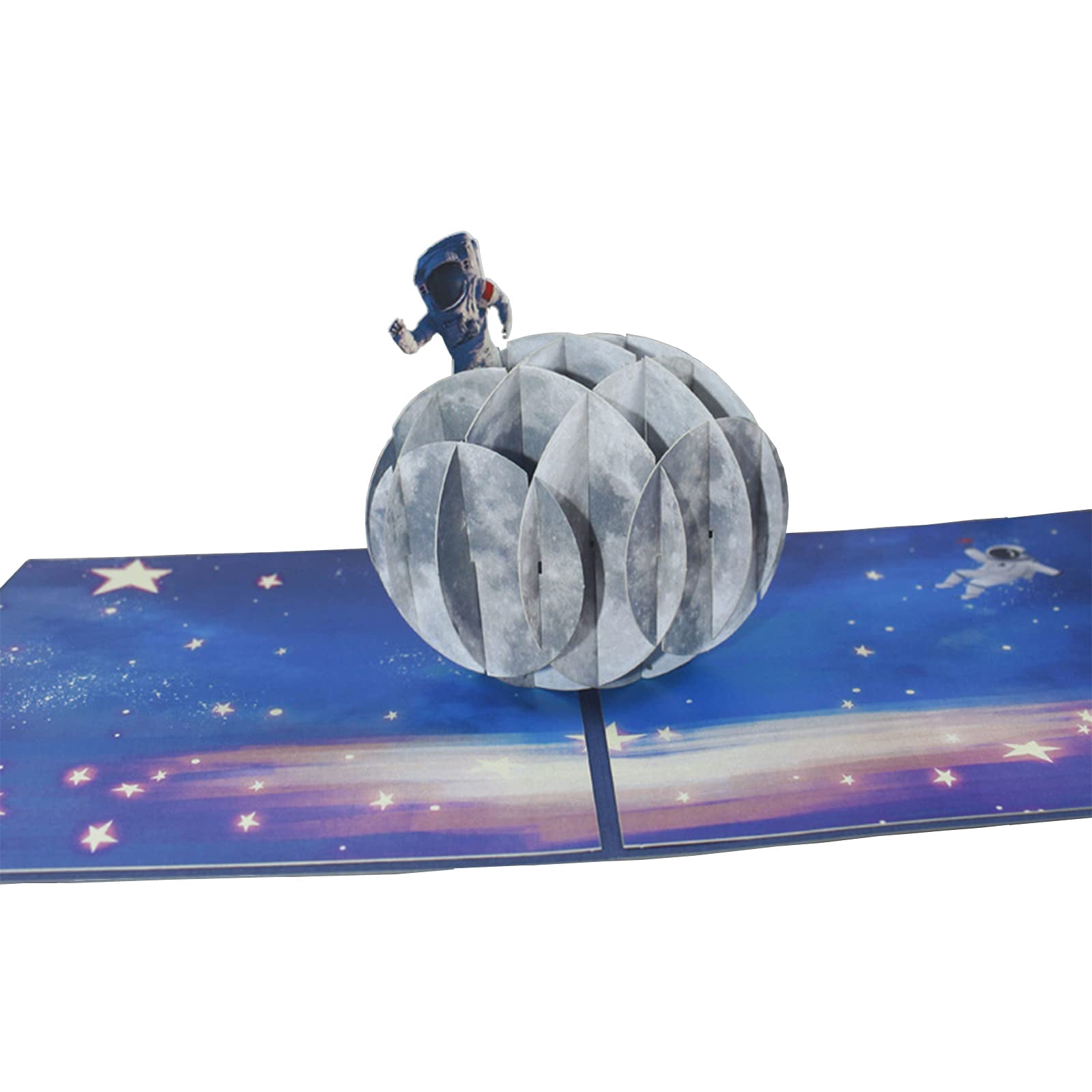 3D Space Lunar Astronaut Pop Up Moon Greeting for Children Space ...