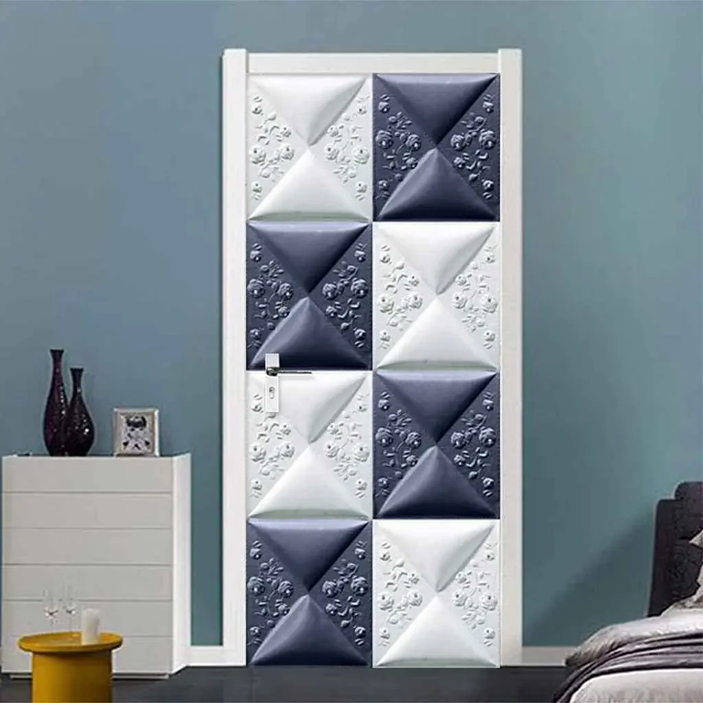 3D Space Sphere Door Stickers Wallpaper Solid Geometry Sticker Mural ...