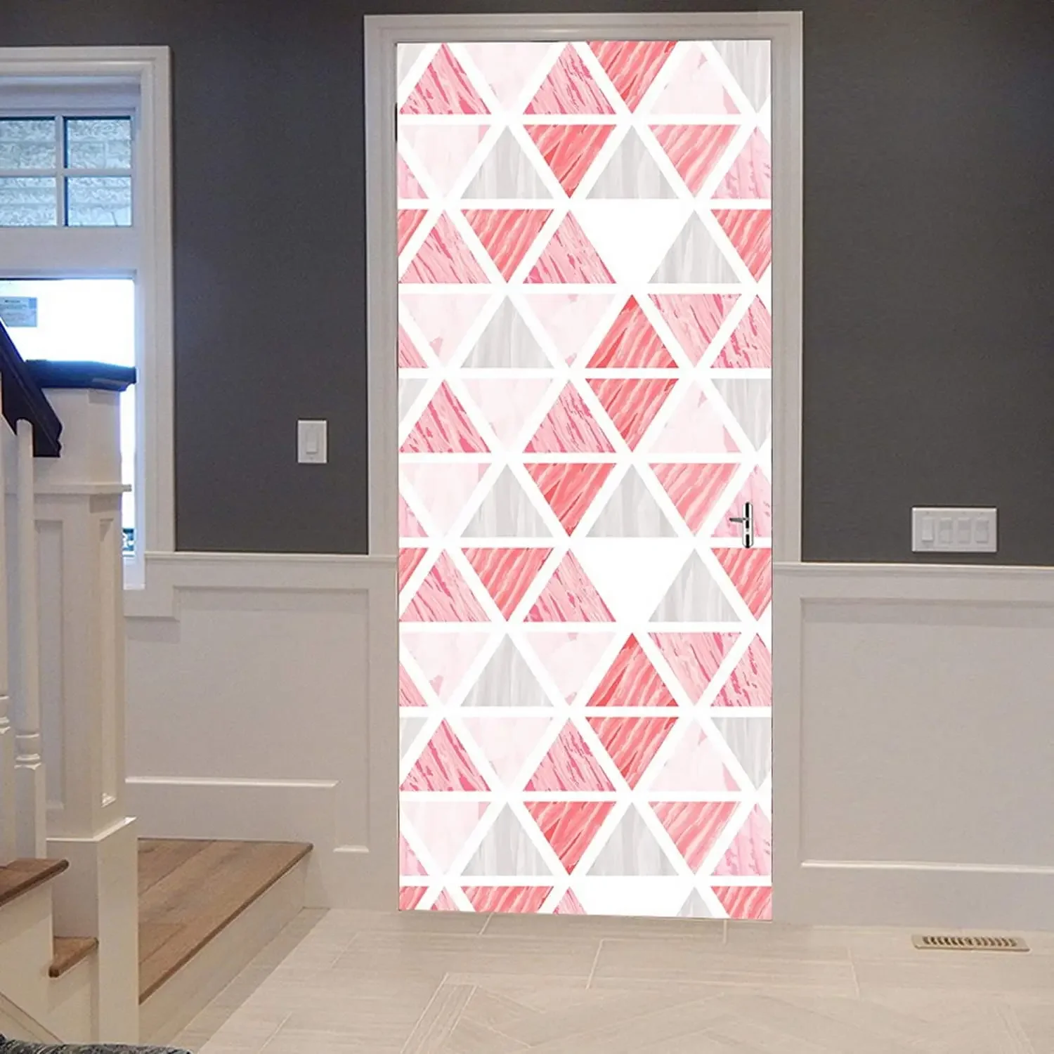 3D Space Sphere Door Stickers Wallpaper Solid Geometry Sticker Mural ...