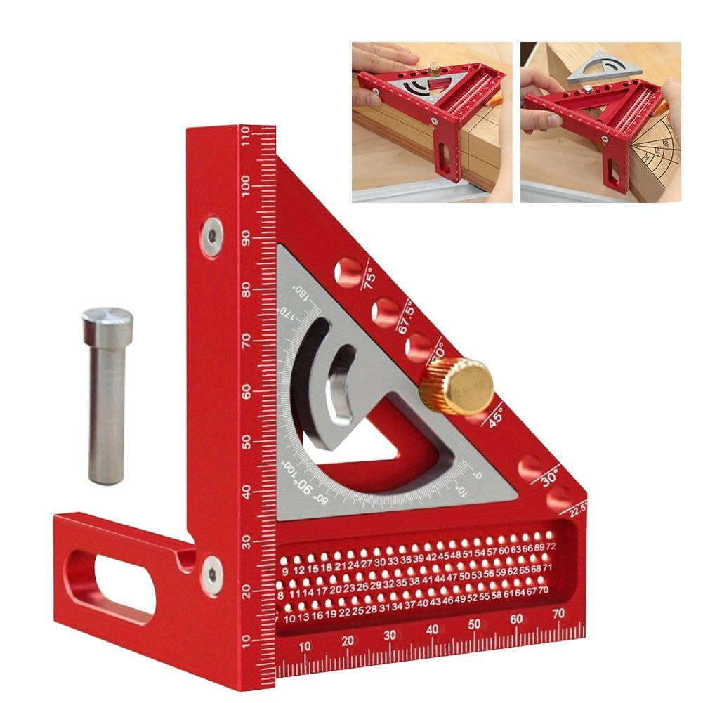3D Speed Square with 11 Drill Holes and Positioning Aid, Woodworking ...