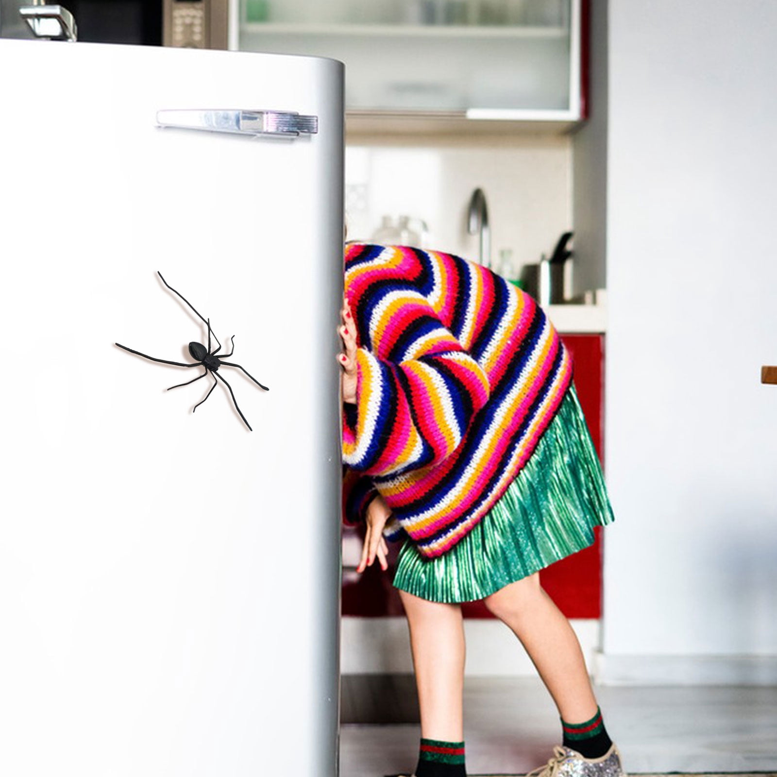 3D Spider Fridge Magnet Realistic Spider Prank Magnet Plastic Spider ...