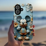 3D Spring Floral Cartoon Mouse Fan Themed Phone Case 17 16 15 14 13 12 ...