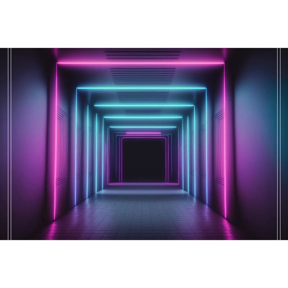 3D Stage Backdrop For Photography Glitter Purple Light Optical Starry ...