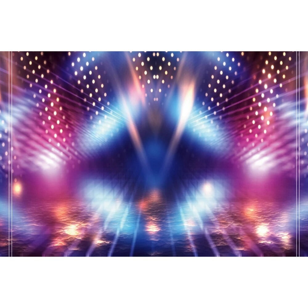 3D Stage Backdrop For Photography Glitter Purple Light Optical Starry ...