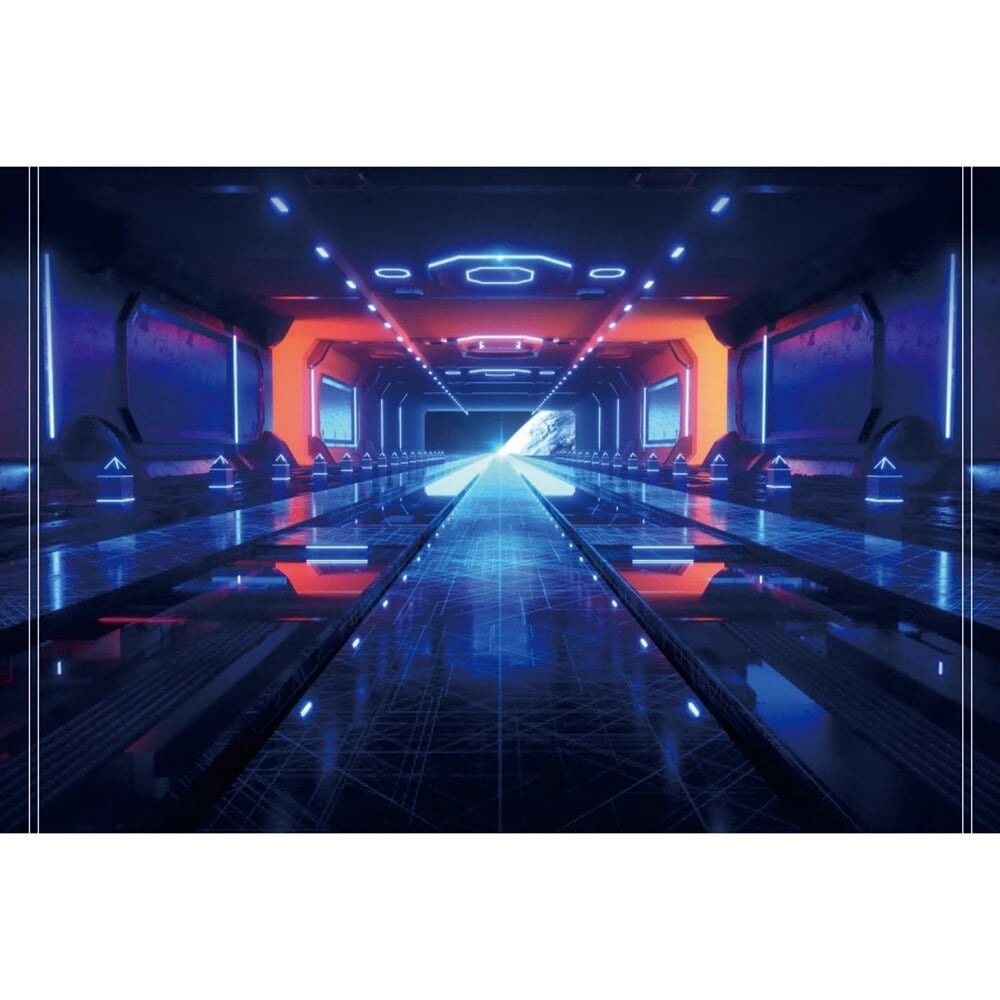 3D Stage Backdrop For Photography Glitter Purple Light Optical Starry ...