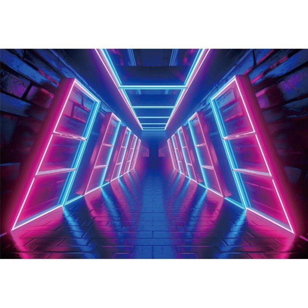 3D Stage Backdrop For Photography Glitter Purple Light Optical Starry ...