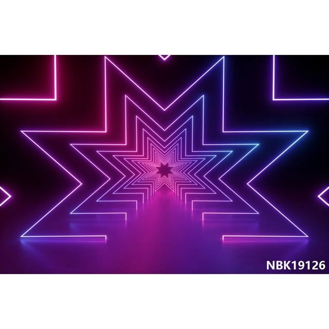 3D Stage Backdrop For Photography Glitter Purple Light Optical Starry ...