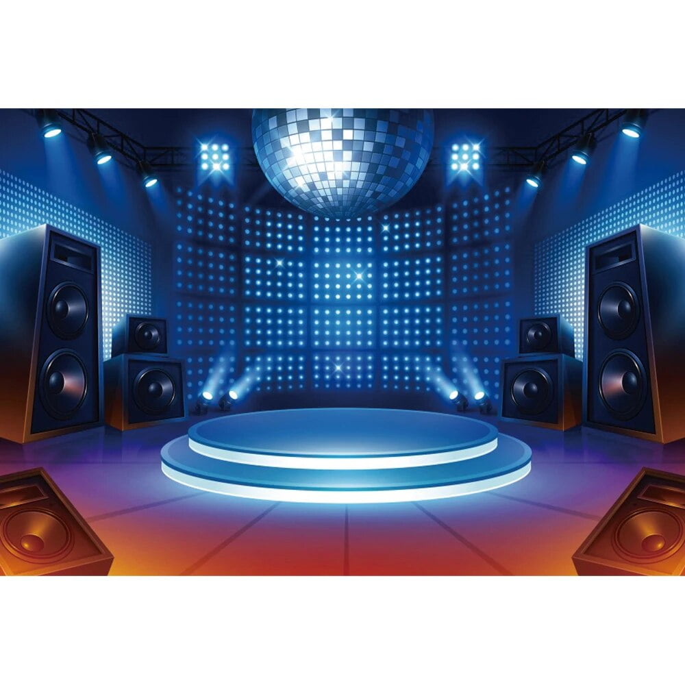 3D Stage Backdrop For Photography Glitter Purple Light Optical Starry ...