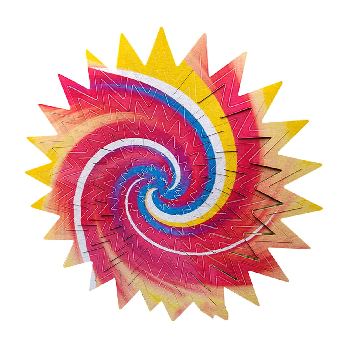 3D Stainless Steel - Metal Art Geometric Pattern - Hanging Wind Spinner ...