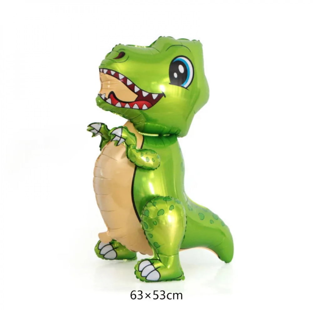 3D Standing Dinosaur Balloon Cartoon T Rex Dino Foil Balloon for Party ...