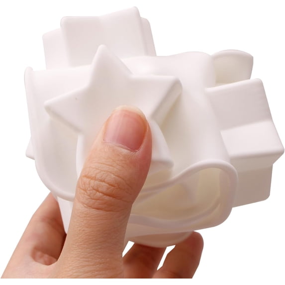 3D Star Silicone Chocolate Mold for Baking, Nonstick Star Shaped Mousse ...