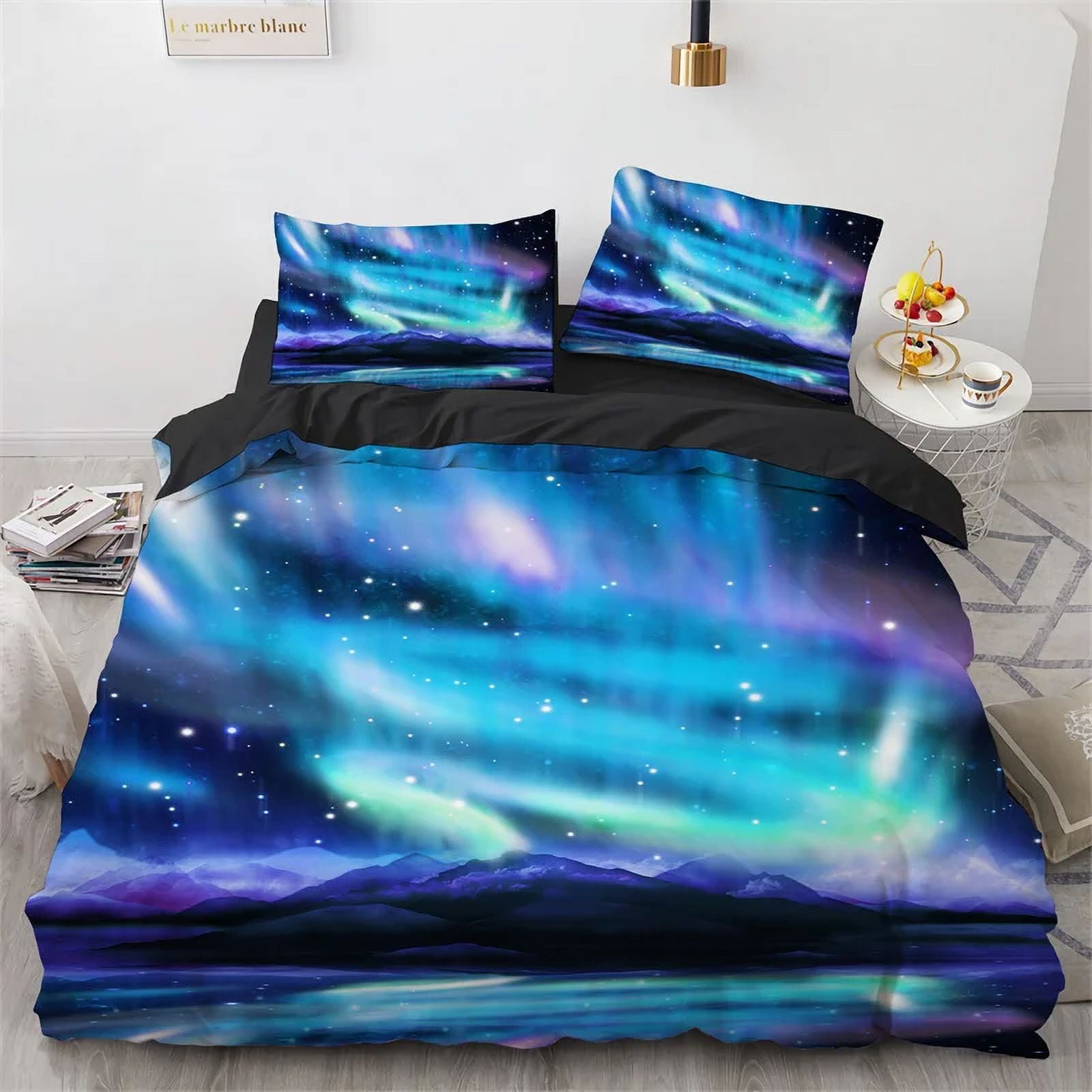 3D Starry Sky Duvet Cover Boundless Abstract Galaxy Bedding Set ...